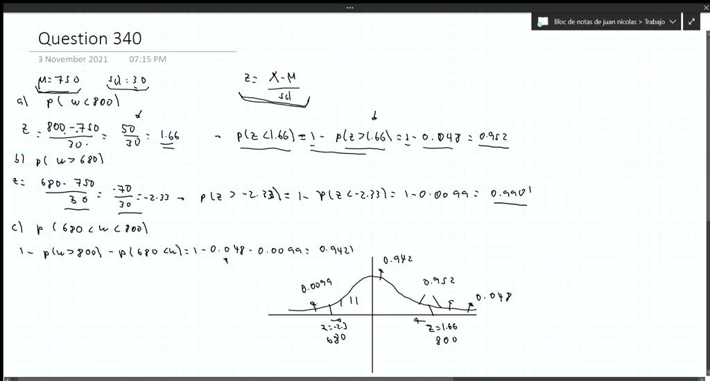 SOLVED: Text: Normal Curve Worksheet Solve the following problems using ...