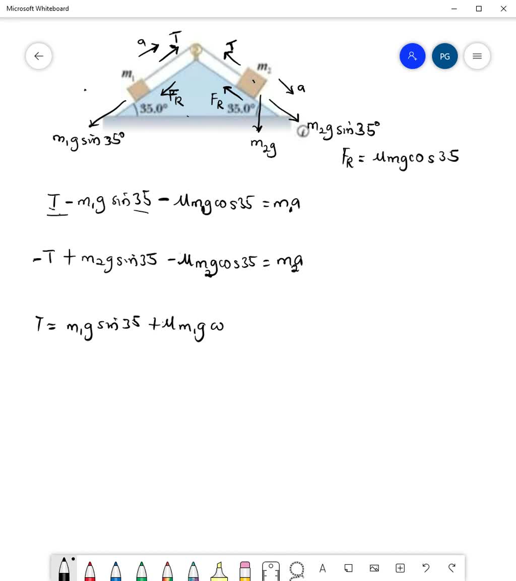 SOLVED: cord passing over#N#pulley connects two masses a5 shown, where m 3.80 kg and mz 6.70 kg ...
