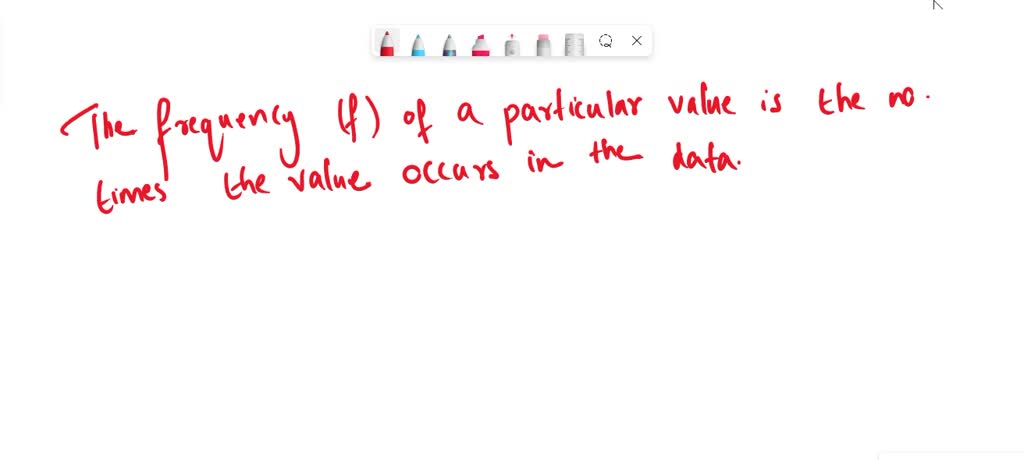 SOLVED: A simple qualitative data set has been provided: Complete parts ...