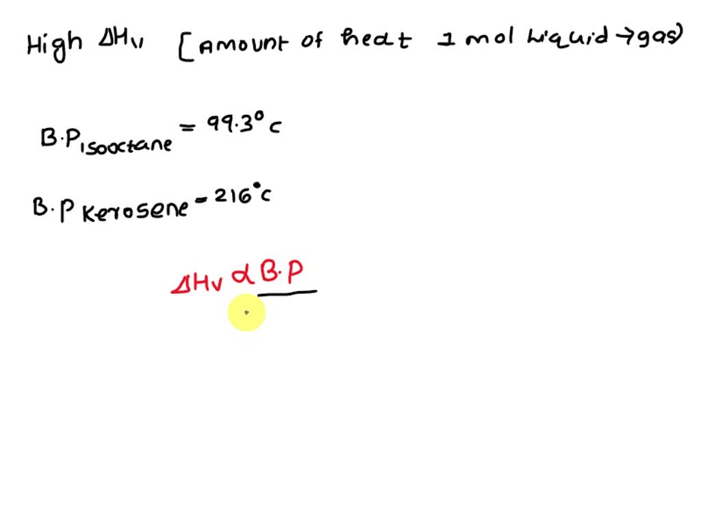SOLVED: Gasoline is mostly isooctane (C8H18), which has a normal boiling point of 99.3 Â°C and ...
