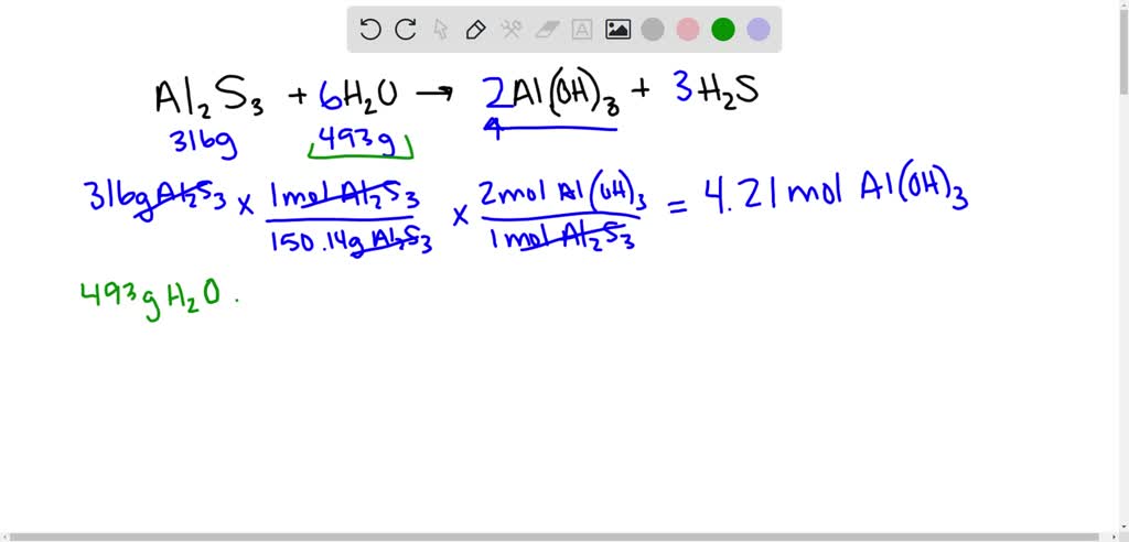 SOLVED: solve the stoichiometric problem Suppose 316.0 g aluminum ...