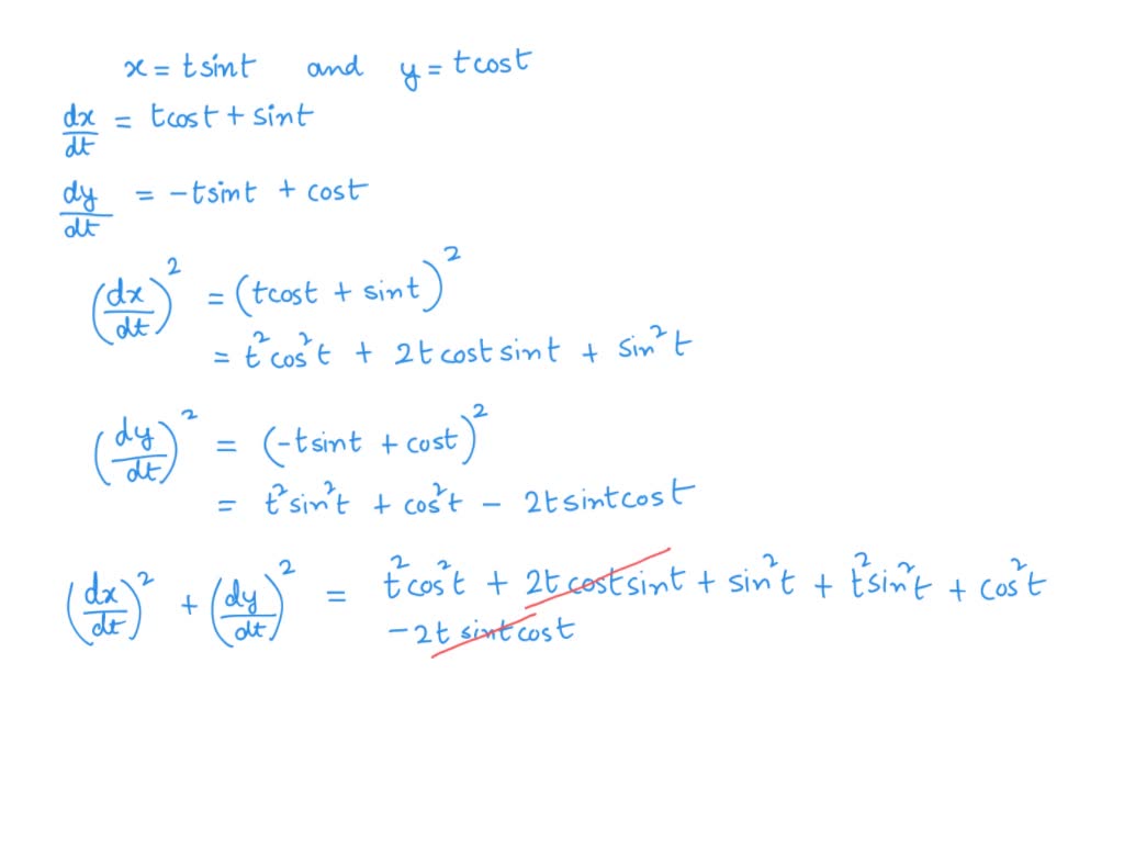 SOLVED: Consider the parametric equations below cos(t), Y = sin(t) , 0