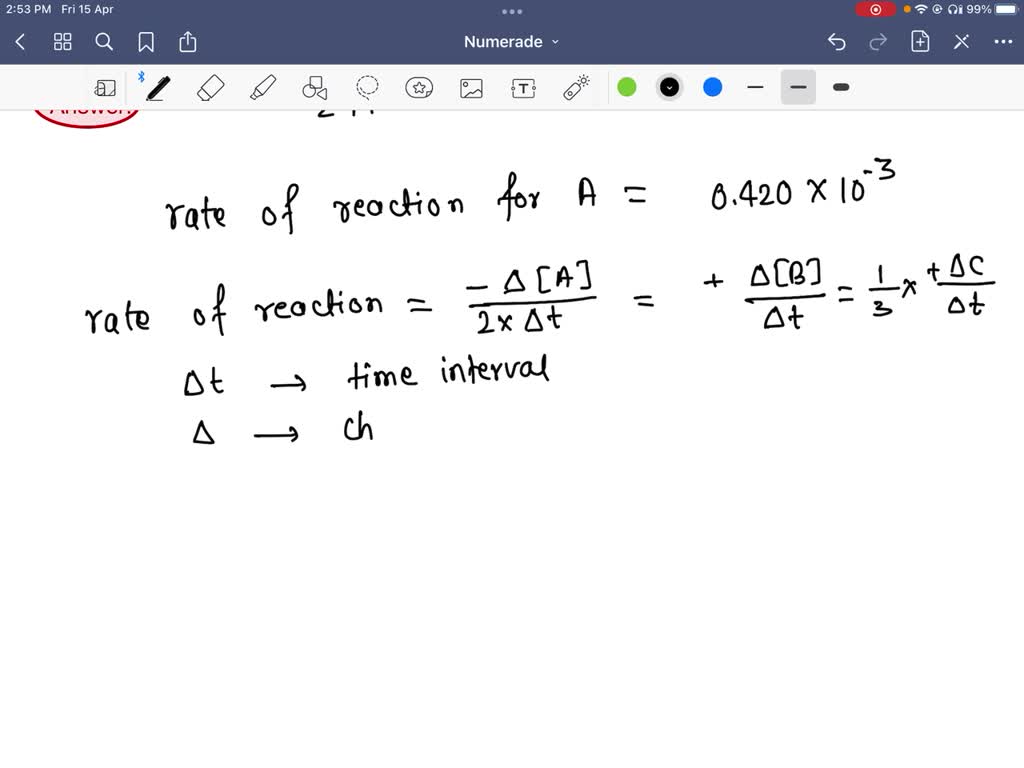 SOLVED: A reaction forms one mole of product in the balanced equation ...