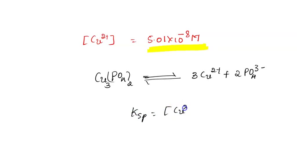 SOLVED: You add 10.0 grams of solid copper(II) phosphate, Cu3(PO4)2, to ...