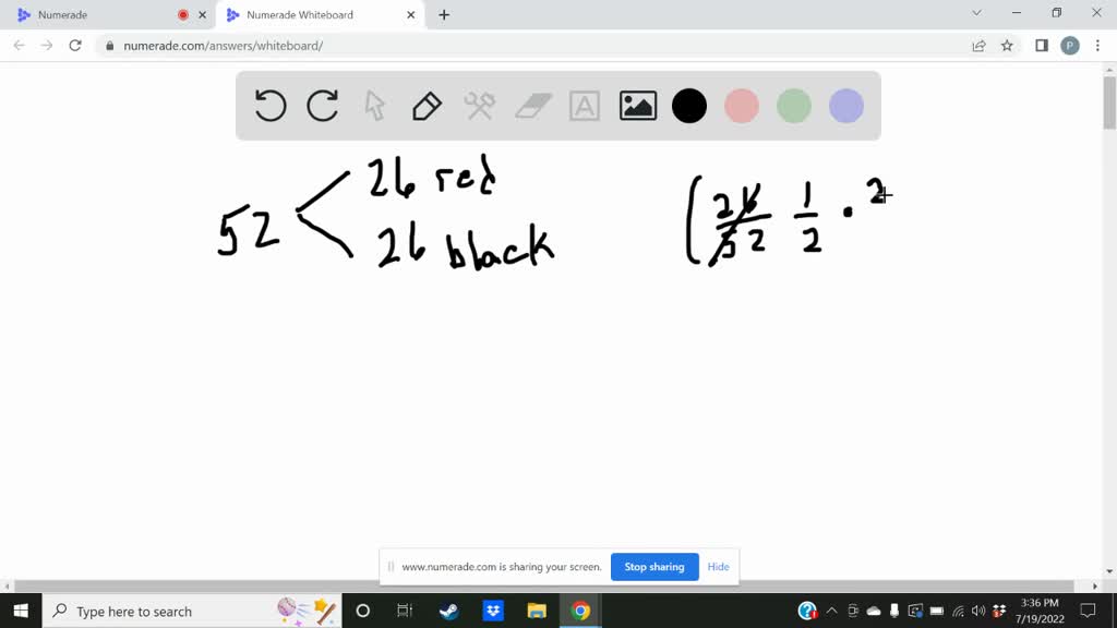 SOLVED: We are drawing two cards without replacement from a standard 52 ...