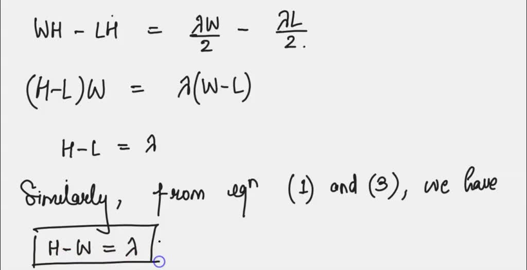 SOLVED: Question 6: Use Lagrange multiplier to find the dimensions ...