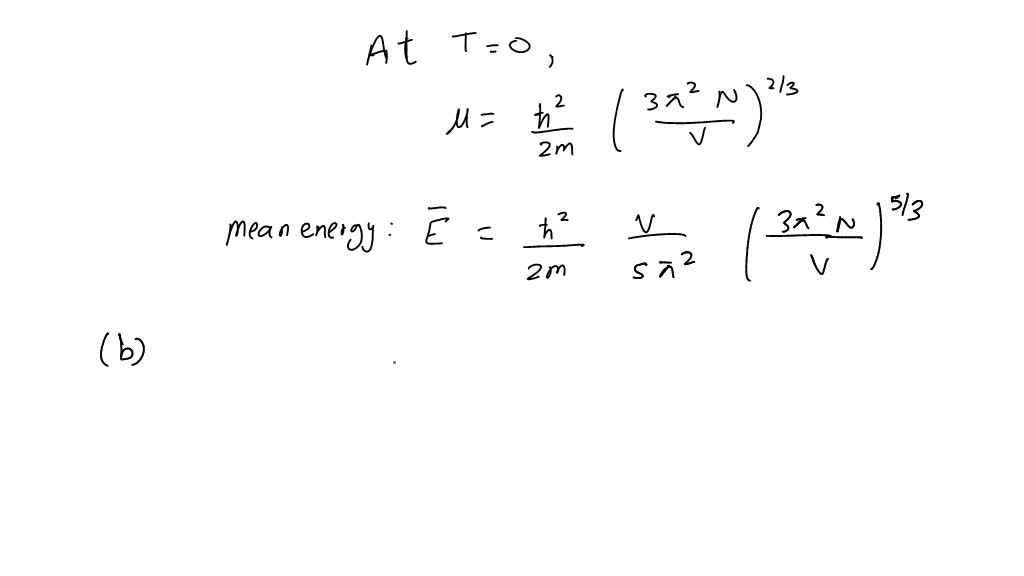 SOLVED: An interesting limit to where you can consider a gas to be ideal is where the Fermi ...
