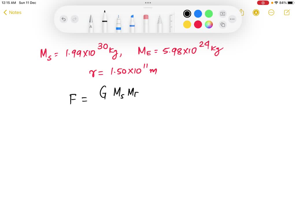 Solved Determine The Force Of Gravitational Attraction Between The