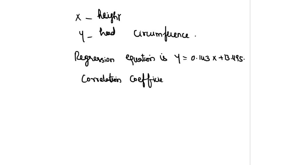 SOLVED: b) Interpret the coefficient of determination. c) Determine the coefficient of correlation.