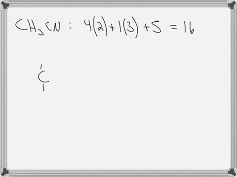 4 consider the methyl cyanide molecule ch3cn i draw the lewis structure ...