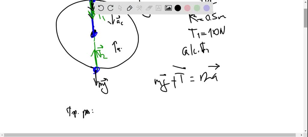 If the 10 kg weight tied on a 4 m long string is rotated on a vertical ...