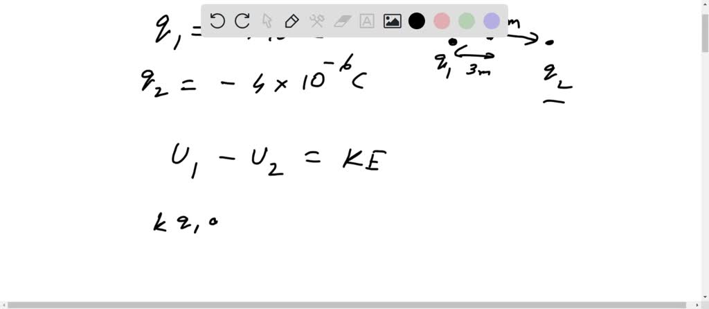 SOLVED: A point charge 5x10^-6 C is held fixed at the origin. Another ...