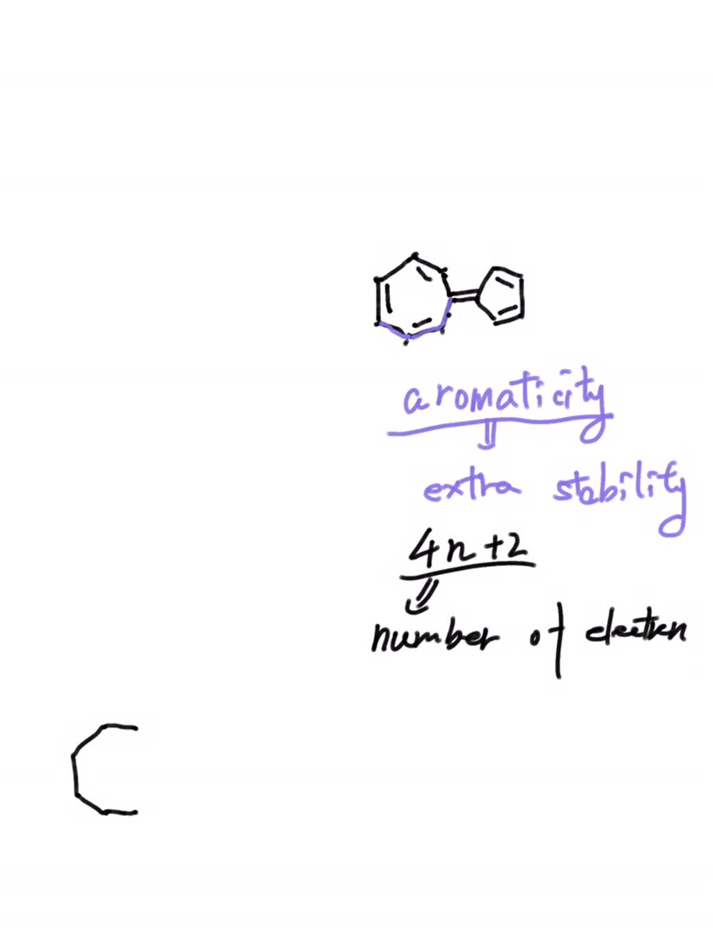 SOLVED: The following hydrocarbon has an unusual dipole moment: Explain ...