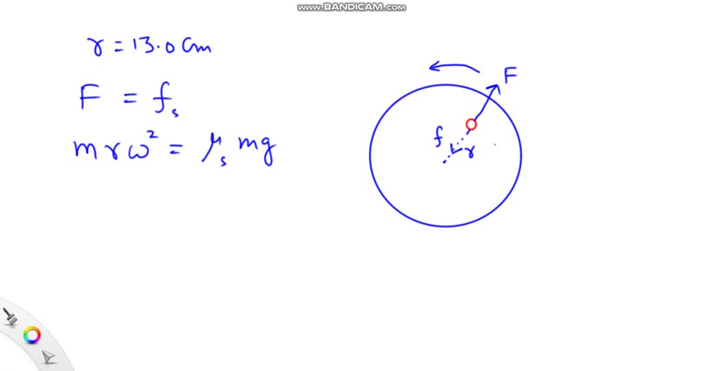 SOLVED: (II) A coin is placed 13.0 cm from the axis of a rotating ...