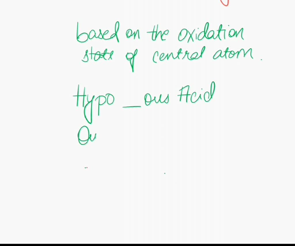 Use the prefix "hydro-" when naming an acid. What are the two ...