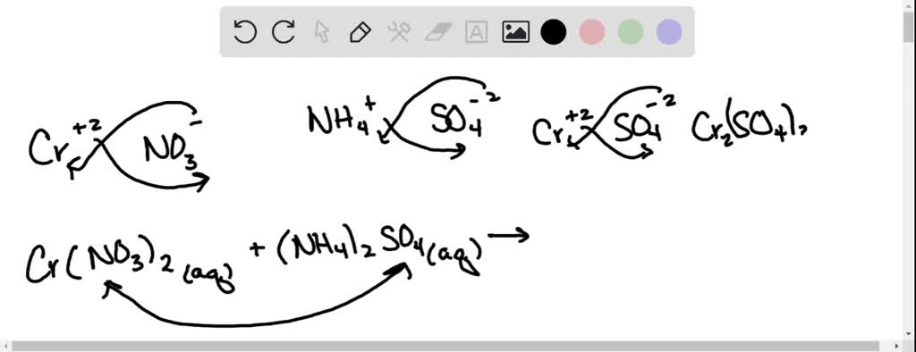 SOLVED: Does a reaction occur when aqueous solutions of chromium(II ...