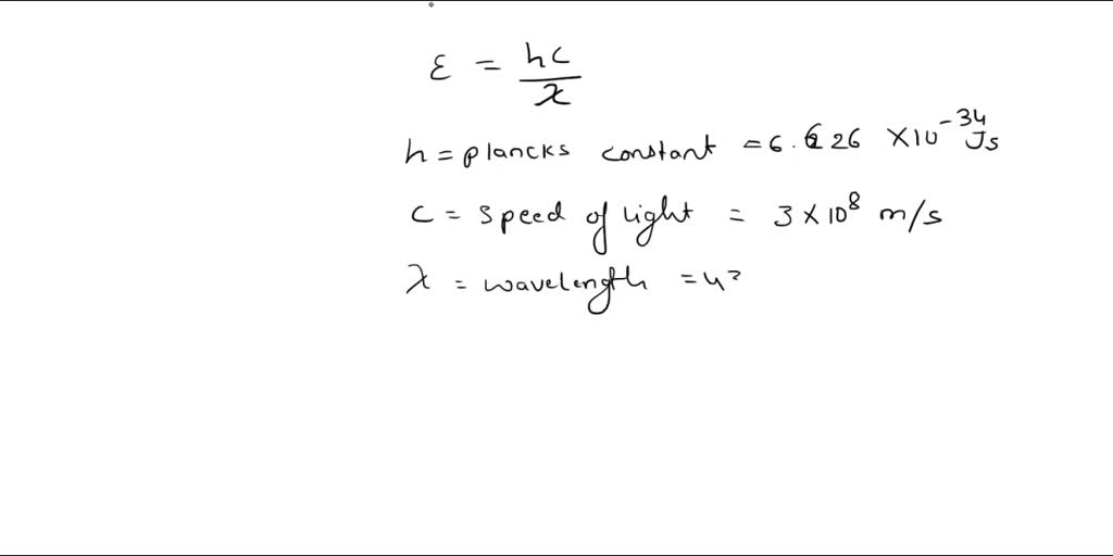 SOLVED: What is the energy in joules of a mole of photons with the ...