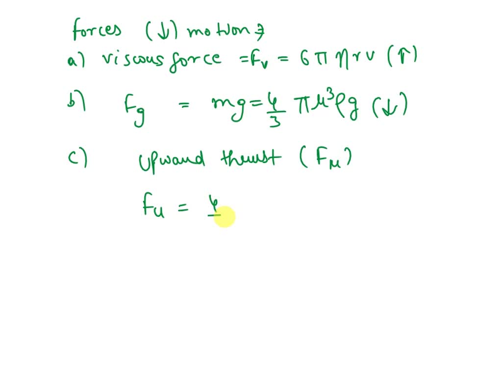 SOLVED: The terminal velocity, V, of a sphere dropped into a liquid is ...