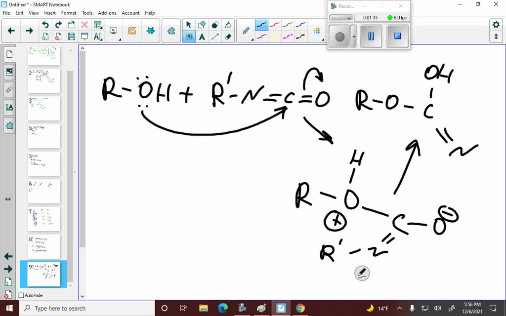SOLVED: Draw a stepwise mechanism for the reaction of an alcohol with ...
