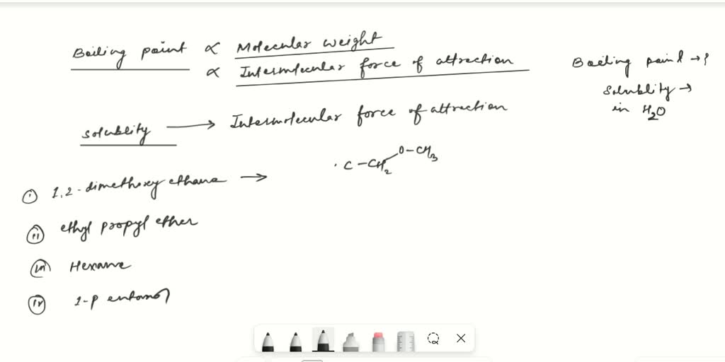 SOLVED: Consider four compounds that have nearly the same molecular ...
