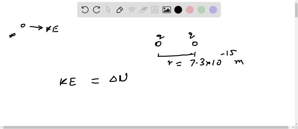 SOLVED: An energetic proton is fired at a stationary proton. For the ...