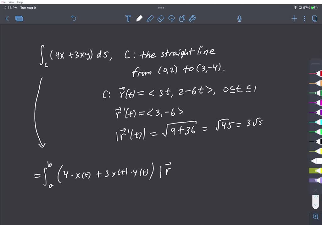 Solved Question3 Evaluate The Scalar Line Integral 4x 3xy Ds When C Is