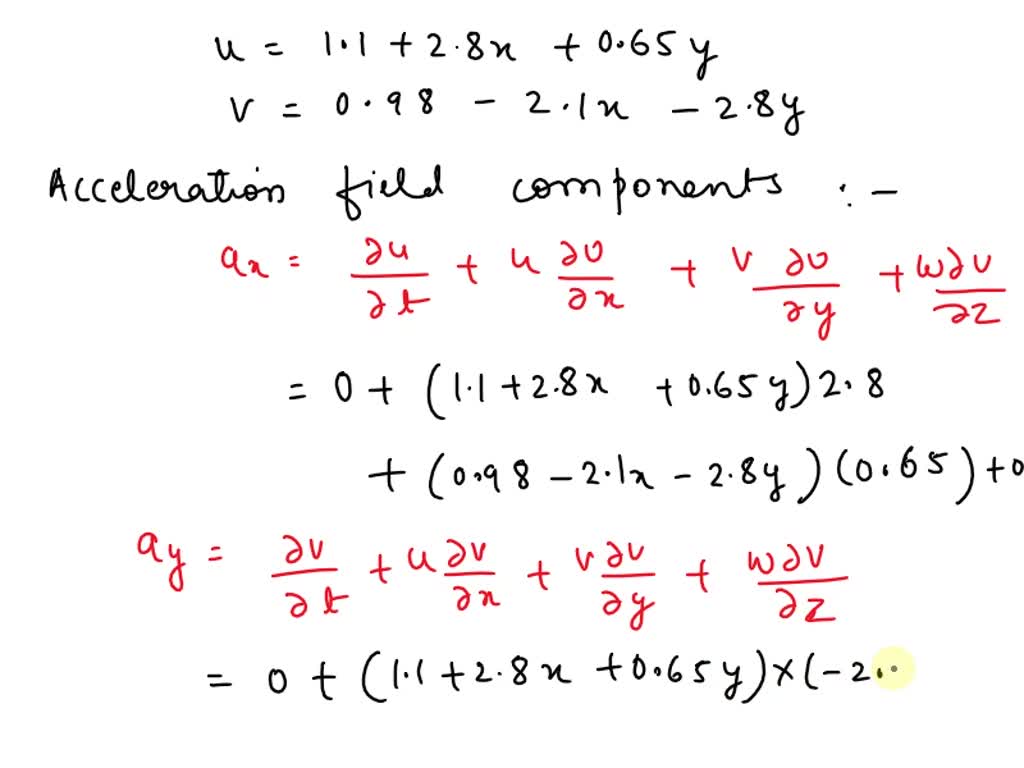 SOLVED: Fluid Mechanics 4-17A steady, incompressible, two-dimensional ...