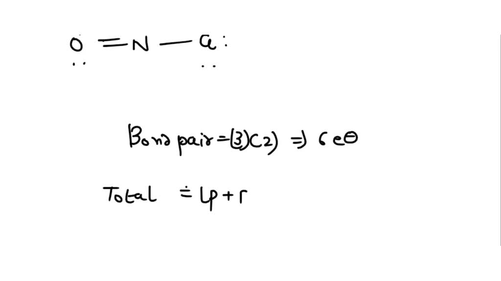 SOLVED: Predict the molecular geometry of CINO (N is the central atom ... SOLVED: Predict the molecular geometry of CINO (N is the central atom ...