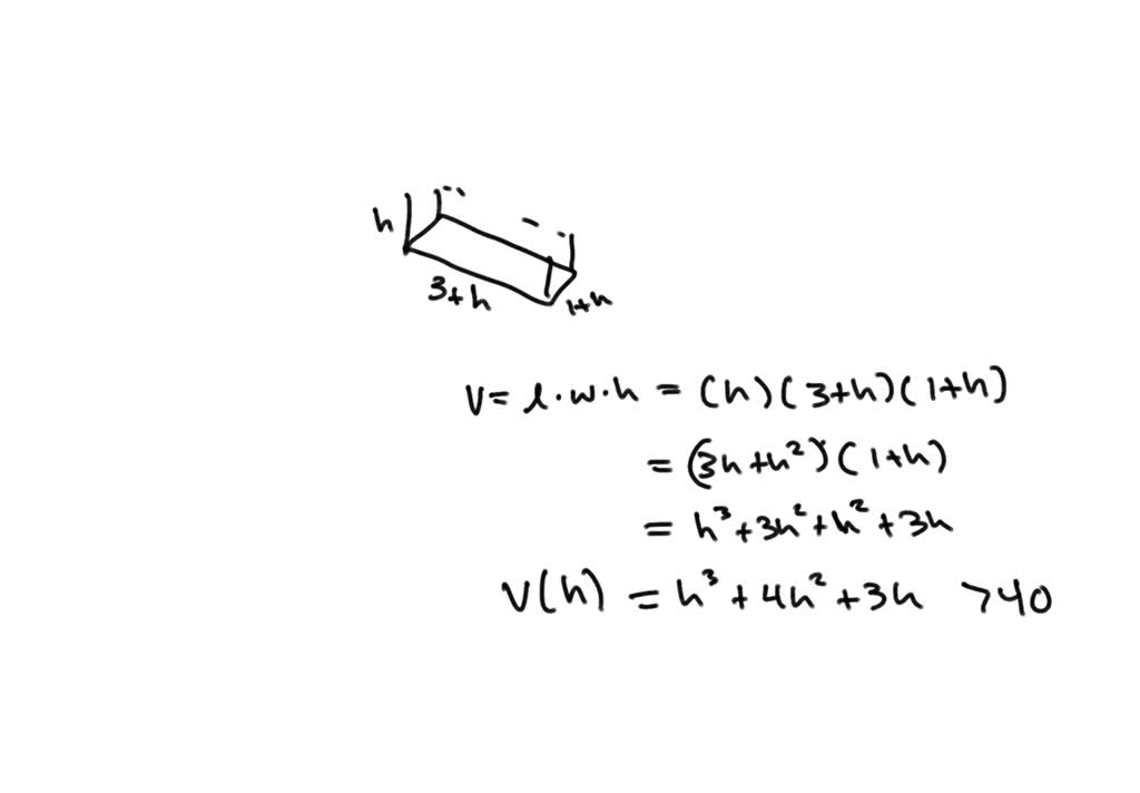 SOLVED: A rectangular box with a rectangular base is to be built. The ...