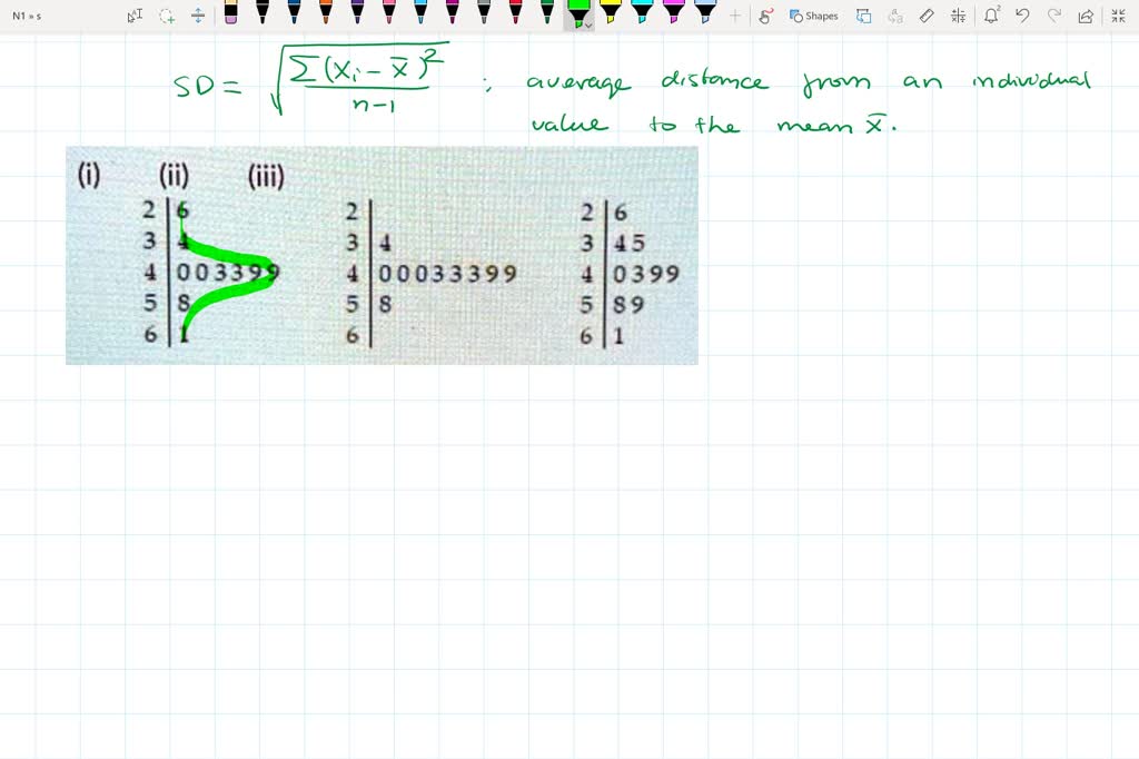 SOLVED: You are asked to compare the three data sets below. Without ...