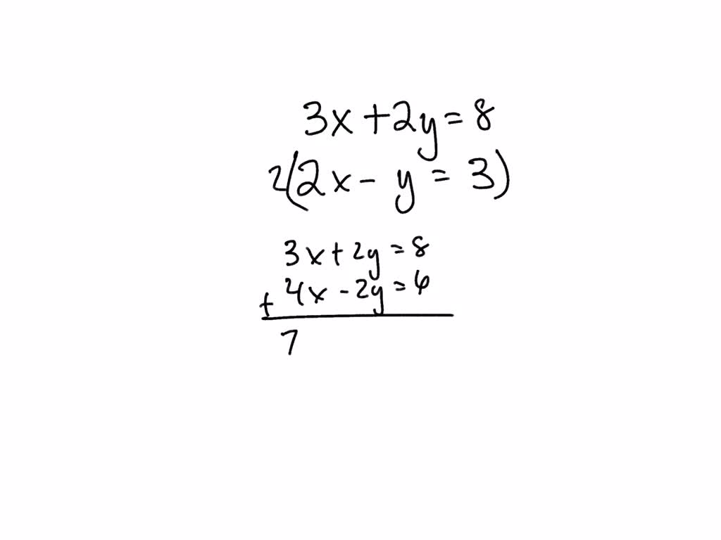 SOLVED: A number is 8 less than 3 times a second number. Their sum is 168 . If x represents the ...