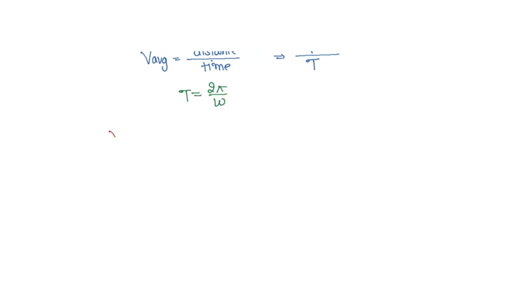 SOLVED: Maximum speed of a particle in simple harmonic motion is vmax. Then average speed of a ...