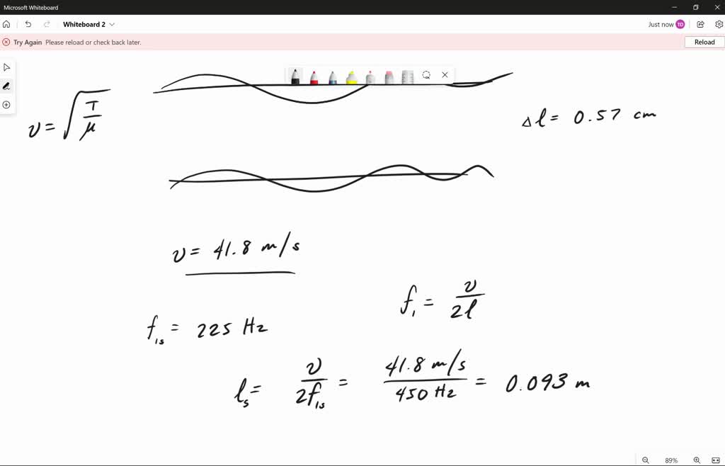 SOLVED: Standing waves are set up on two strings fixed at each end, as shown in the drawing. The ...