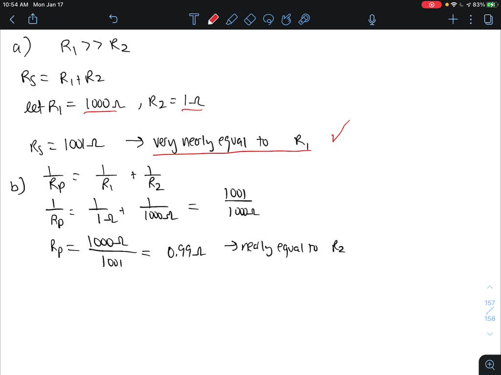 SOLVED: Prove these statements From Kirchhoff's law it is easy to see that: 1. Two resistors R1 ...