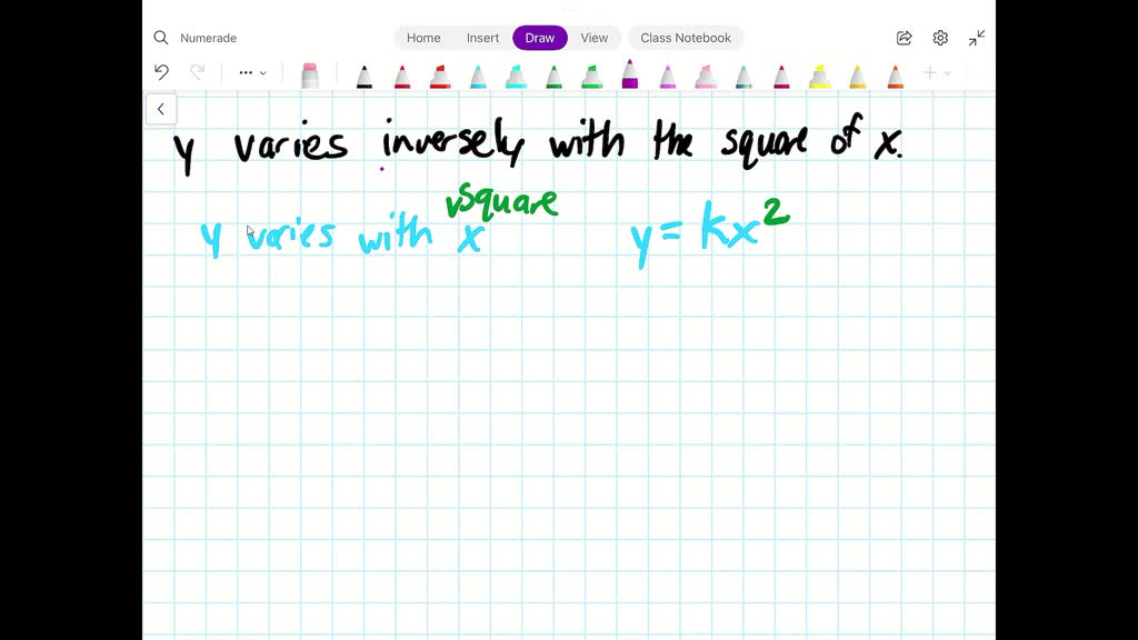 Solved Find A Mathematical Model For The Verbal Statement Use K For The Constant Of