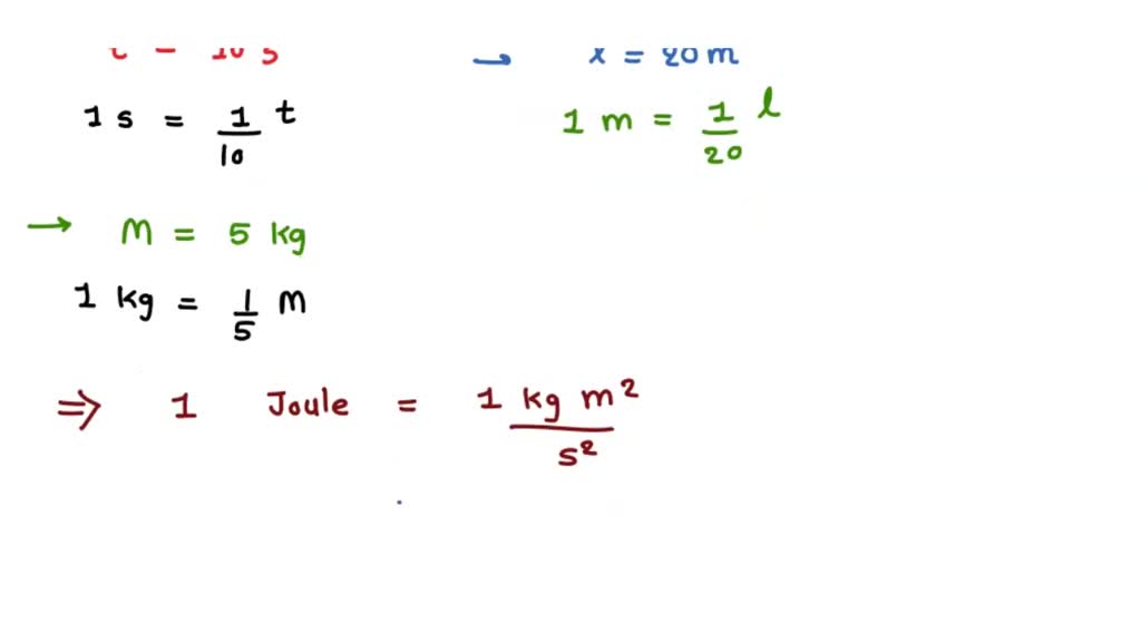 In a new unit system, 1 unit of time is equal to 10 second, 1 unit of ...