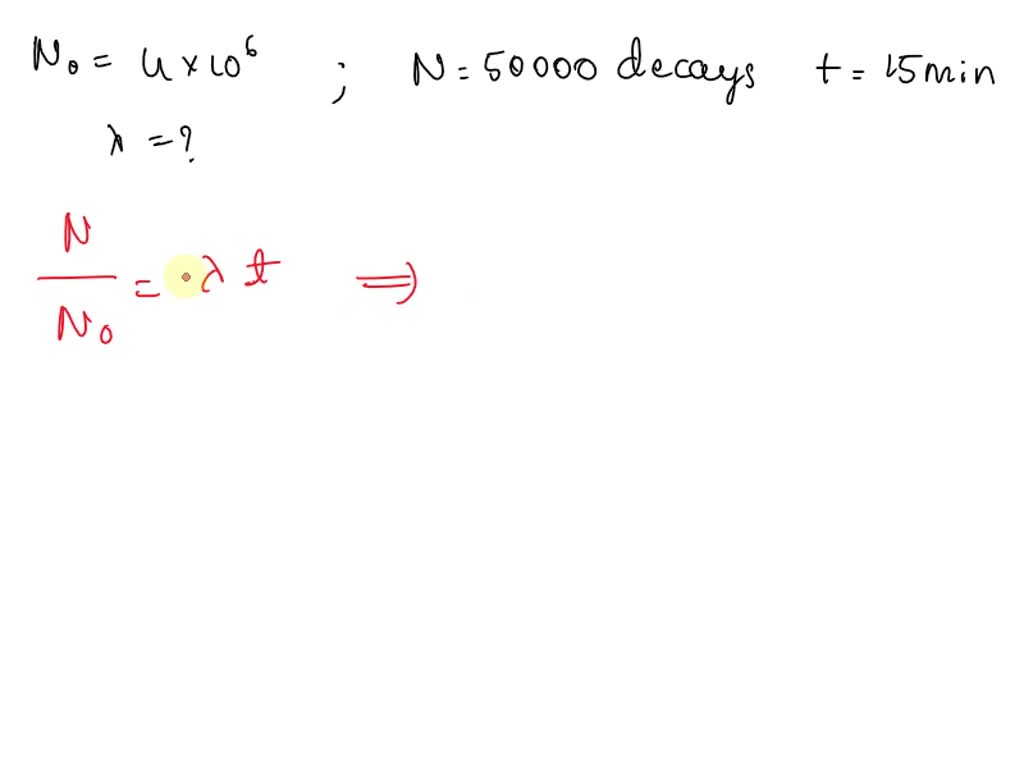 SOLVED: If a radioactive sample has 4 x 10^6 radionuclei at a point in ...