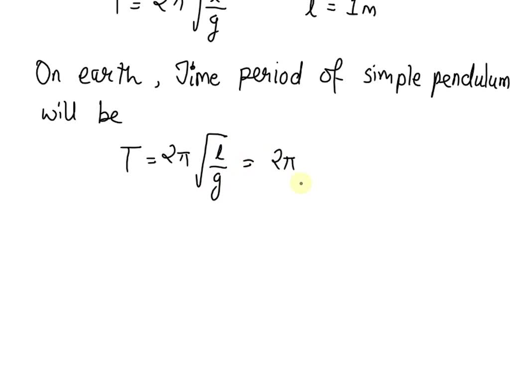 SOLVED: Use the formula below to predict the period of a 1.00-m ...