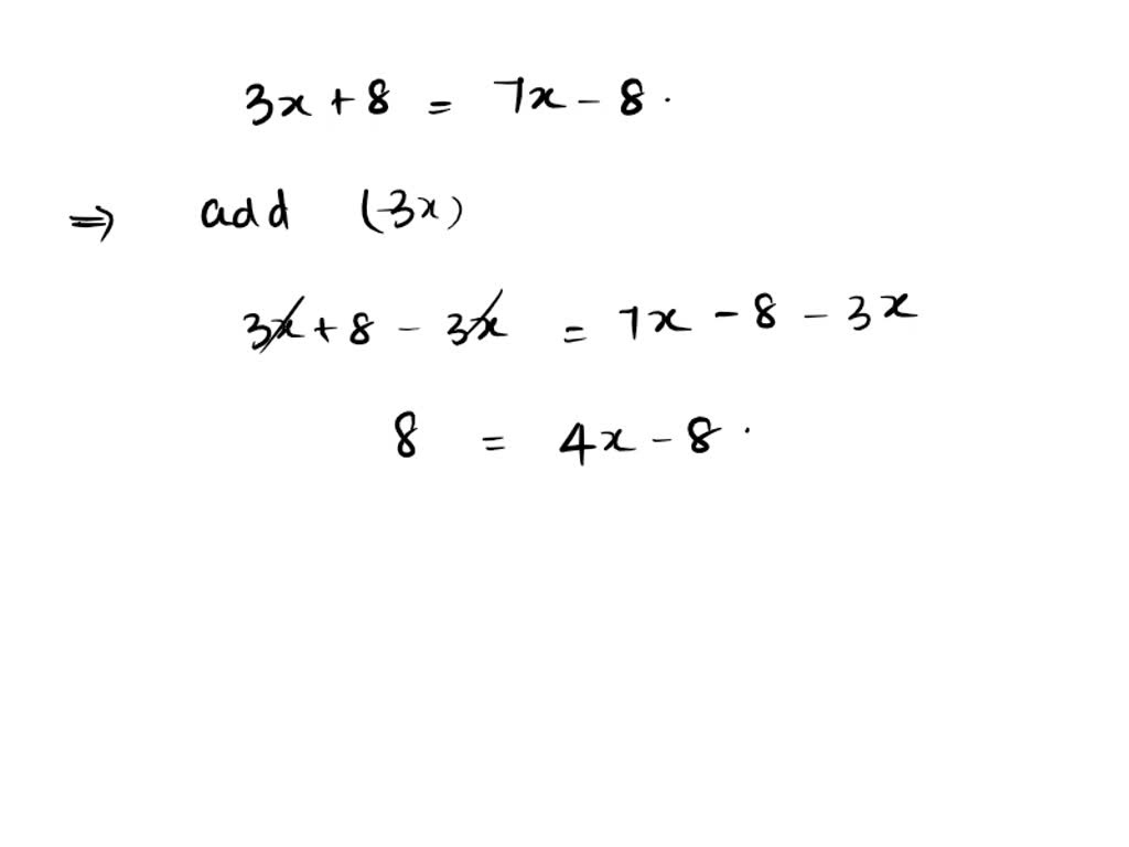 SOLVED: Show the inverse use to solve the equation, then the resulting ...