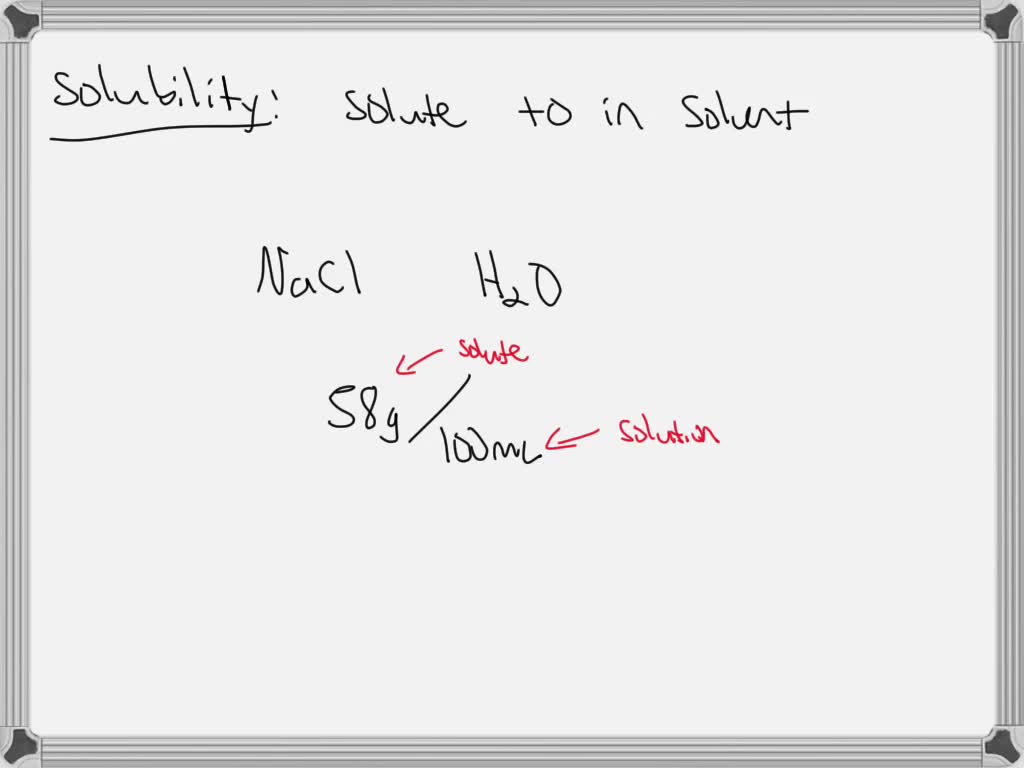 SOLVED: Select every statement that is true about solubility: When a solute dissolves in a ...