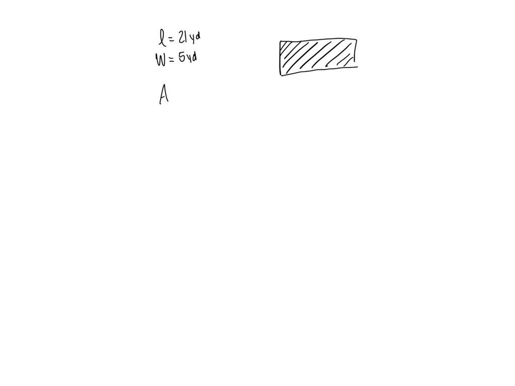 A rectangle has a length of 22 yards less than 9 times its width. If ...