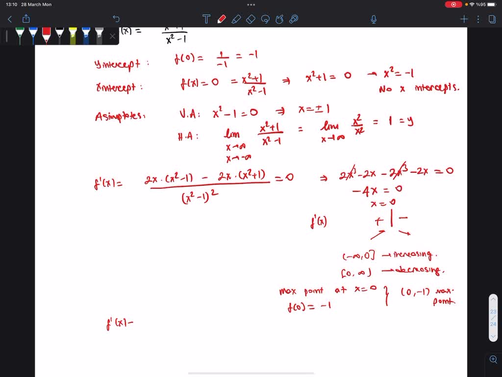 SOLVED: Follow Steps 1-10 to find the roots, increasing and decreasing intervals and concave up ...