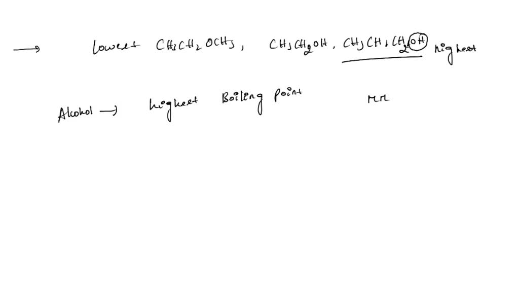 SOLVED: . Arrange the following molecules in order of increasing boiling point: a. 41 HO H b ...