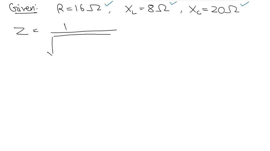 Solved An Rlc Parallel Circuit Contains A Resistor With A Resistance Of 16 Ω An Inductor With