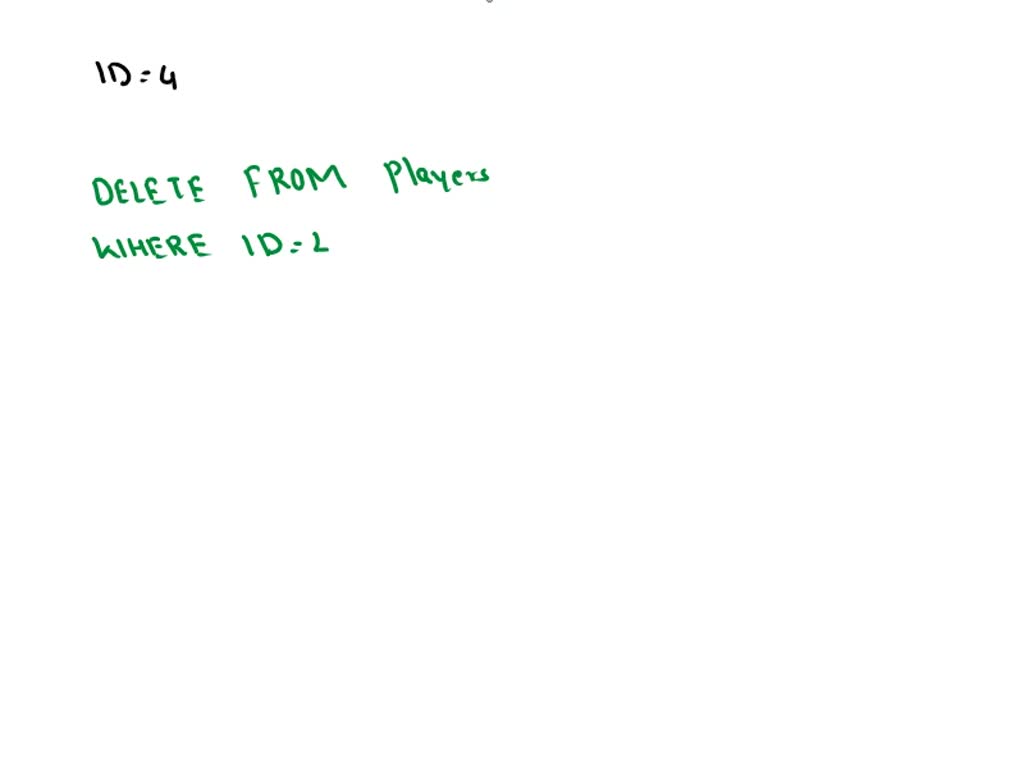 Solved The Following Table Called Players Contains Four Records Of Data Write A Sql