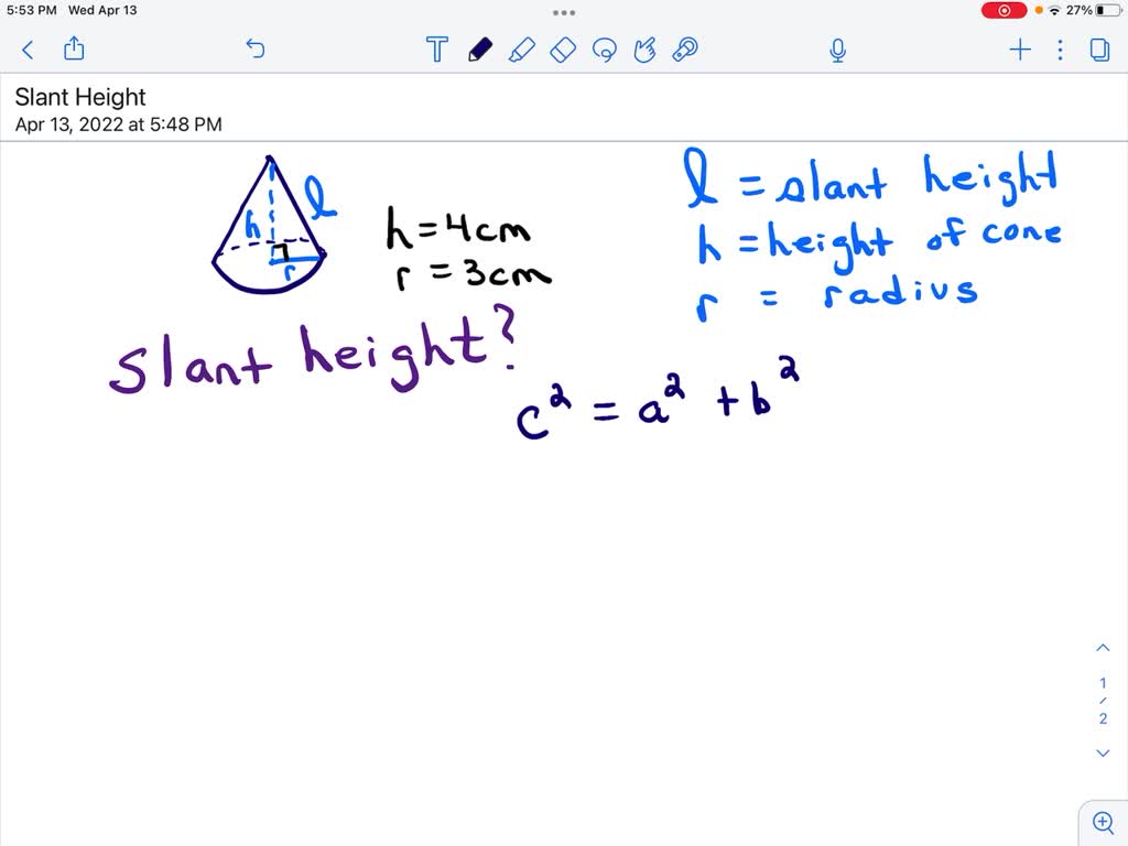 Solved 1 The Radius And Slant Height Of Cone Is 2 Cm And 6cm Respectively Its Curved