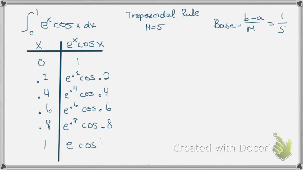 SOLVED: Q3) (25p) Approximate the integral e^(-cosx) dx using the ...