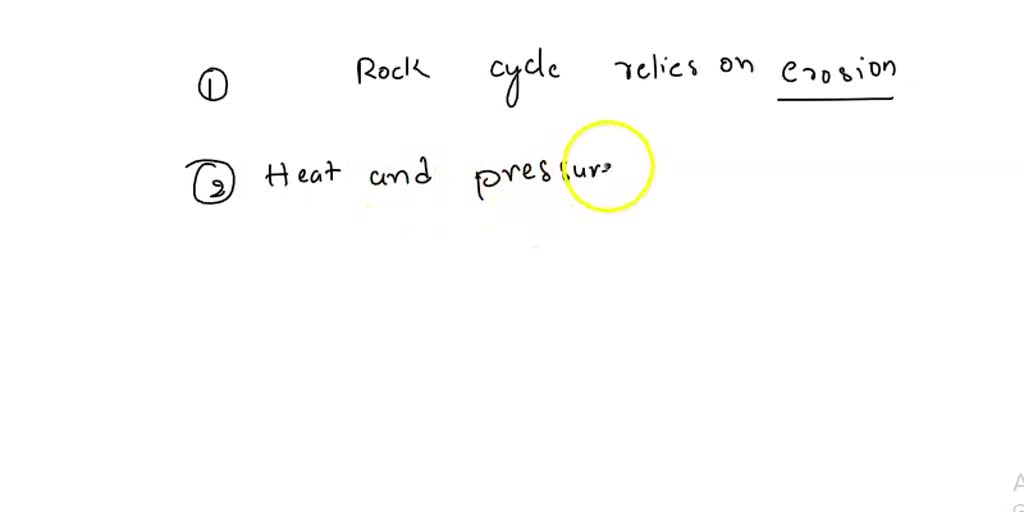 SOLVED: 1. The rock cycle relies on to convert rock into usable ...