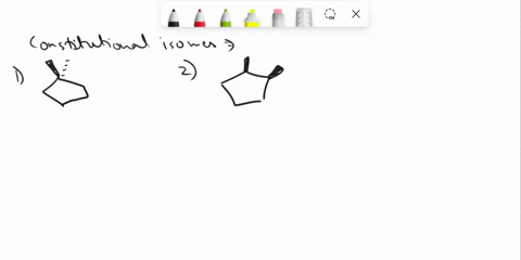 draw the four constitutional isomers of c5h10 that are cyclic ignore ...