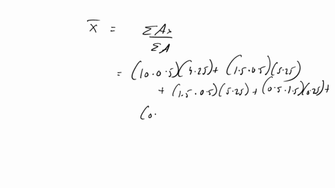 3. Calculate the centroid (x̅, y̅) of the cross-sectional...
